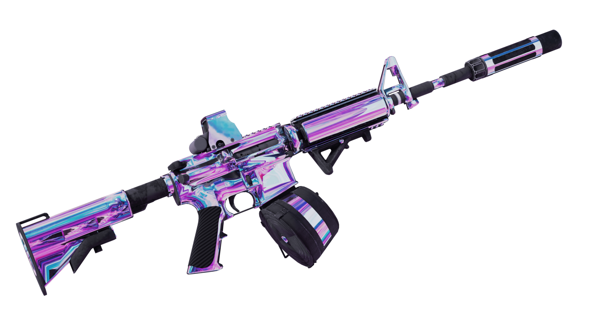 M4A1 Chromium Purple-Pink Edition - Fivem Scripts - Mlos - Weapons